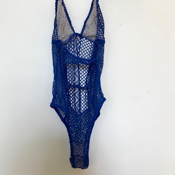 Victoria's Secret | Intimates & Sleepwear | Mesh Halter Teddy In Cobalt ...